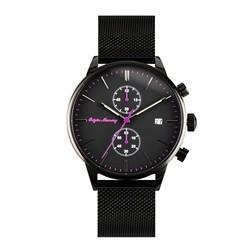 China Business 3ATM Black Analogue Watch OEM 20mm Luxury Quartz Watch for sale
