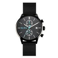 China Business 3ATM Black Analogue Watch OEM 20mm Luxury Quartz Watch for sale