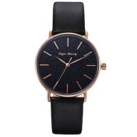 China Black 5ATM 36mm Analogue Wrist Watch 5BAR Leather Belt Watches For Ladies for sale