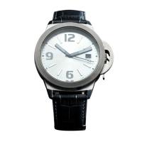 China Date Function 5ATM Silicone Quartz Watch 45mm 5 Bar Water Resistant Quartz for sale