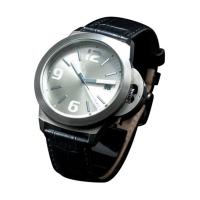 China Date Function 5ATM Silicone Quartz Watch 45mm 5 Bar Water Resistant Quartz for sale
