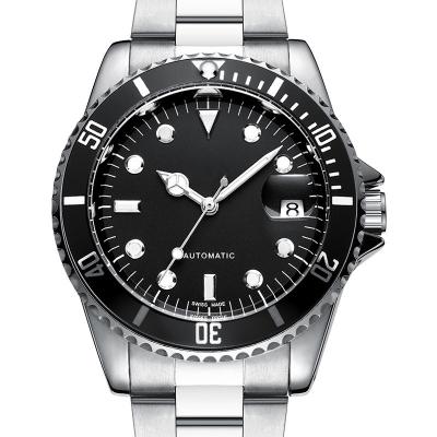 China 22mm Sapphire Male Quartz Wrist Watch With Lighted Dial Rotate Bezel ODM for sale