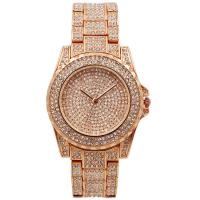 China 3bar Waterproof Alloy Quartz Watch 38mm Luxury Diamond British for sale