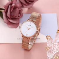China OEM 1.25 Inch Rosegold Women Watches Fashion Luxury Alloy Quartz for sale