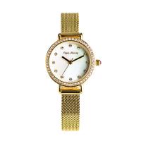 China Round Japan Movt Gold Watch 32mm Mesh Belt Waterproof Quartz for sale