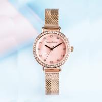 China Round Japan Movt Gold Watch 32mm Mesh Belt Waterproof Quartz for sale