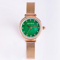 China Round Japan Movt Gold Watch 32mm Mesh Belt Waterproof Quartz for sale