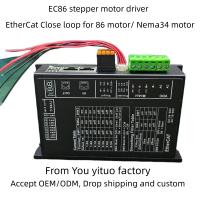 China EC86 EtherCAT Closed Loop Stepper Driver 32-bit DSP 0.1-5.6A Ultra Low Vibration for sale