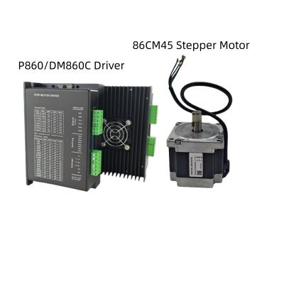China DM860C 7.2A Stepper Motor Driver with NEMA34 4.5Nm 6A Stepper Motor Kit for CNC Machines for sale