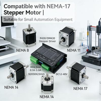 China P430 DM430 Stepper Driver 0.14-3A 12-40V for Nema8 Nema11 Nema14 Nema17 Motors for sale