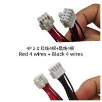 China 2.0mm Pitch 4P Dual-Row Dupont Terminal Cable 0.5mm Pure Copper Wire for Closed-Loop Stepper Motor Driver for sale