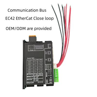 China Bus-type Comminucation Ethercat 2-phase 42 Nema17 Closed-loop Stepper Motor driver EC42 DC24V-50V 3A for sale