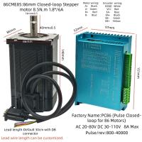 China Nema34 86 Closed-loop Stepper Motor Driver Kit 86CME85 8.5N.m 1.8° 6A With Encoder + PC86 2H Pulse Closed-loop Stepper Driver for sale
