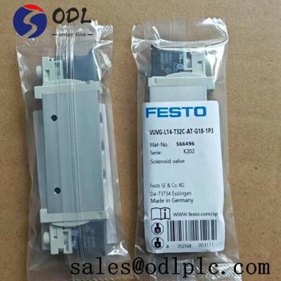 China Solenoid Valve Festo Parts 24V DC Coil 5 Channel 560L/Min Festo VUVG-L14-T32C-AT-G18-1P3 566496 for sale