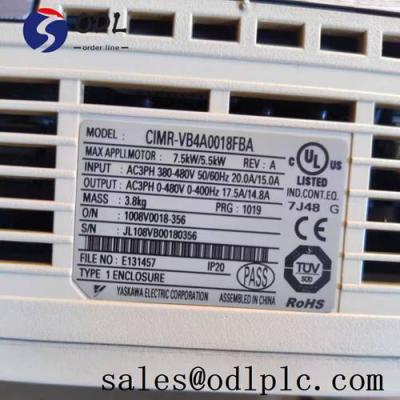 China CIMR-VB4A0018FBA Yaskawa Compact Vector Control Drive V1000, 7.5HP, 480V, 3PH, 15A，5.5KW for sale