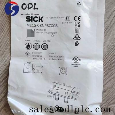 China IME12-08NPSZC0S Sick PLC Proximity sensor, inductive, 6.48mm range, M12 x 1，PNP，NO，M12 for sale