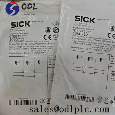China GTE6-P1211 Sick PLC Mini photoelectric sensor, proximity, high energy, 250mm, visible red, PNP， cable for sale