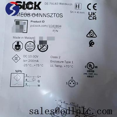 China IME08-04NNSZTOS PLC Sensing proximity sensor within a range of 3.24mm, M8 X 1，NPN，NO， Connector M8, 3-pin for sale