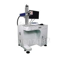 China Desktop Fiber Laser Marking Machine with 10/20/30/100W Power and 7000mm/s Marking Speed for sale