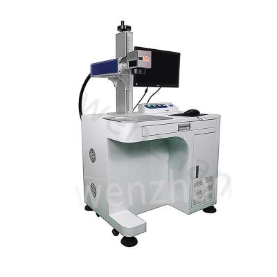 China Desktop Fiber Laser Marking Machine with 10/20/30/100W Power and 7000mm/s Marking Speed for sale