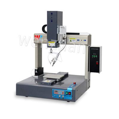 China Single Head Robotic Iron Station Solder 5 Axis Desktop PCB Soldering Machine With Vision for sale
