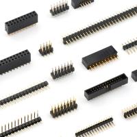 China Single Double Row Male Header Connector 1.27mm Vertical Male Right Angle for sale