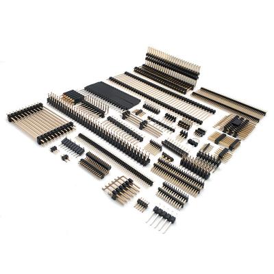 China Single Row 1.27mm 2.54mm Male Pin Header Connector For PCB for sale