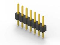 China Custom 2mm Pitch Pin Header  , 2 Pins To 80 Pins Single Row Male Pin Header for sale
