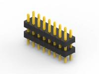 China Gold Flash 10 Pin Header Connector , Dual Row Break Away Headers for sale