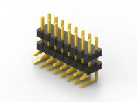 China 2 Pins To 100 Pins Circuit Board Pin Connectors , Double Plastic 2.54 Mm Pin Connector for sale