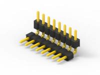 China Pcb Pin Connector 2.0mm Pitch , Brass Single Row Header Connector for sale