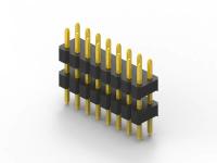 China Gold Flash Straight Pin Header , Printed Circuit Board Surface Mount Pin Header for sale