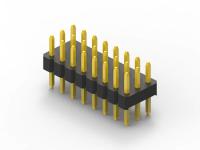 China Durable Male Header Pins , Dual Row Pin Header High Insulation Resistance for sale