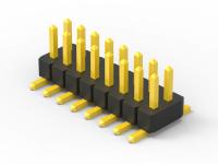 China 12 Pin Dual Row Male Pin Header Connector 1.0mm Pitch Length Customization for sale