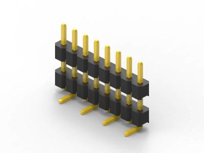 China PCB Surface Mount Pin Header , Through Hole Single Row 2 Mm Header Connector for sale