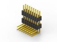 China High Temperature LCP PCB Header Connector Right Angle Current Rating 1.0AMP for sale