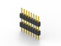 China Insulation Resistance 1mm Pitch Header , Single Row Male And Female Header Pins for sale