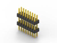 China 1.00mm pin header Single row R/A double plastic applied in navigation for sale