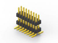 China Dual Row SMT Male Pin Header Connector 1.0 Pitch With Cap Withstand Voltage 500V for sale