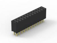 China Gold Flash 2.54 Mm Female Connector , PCB Pin Header Female Connector for sale