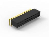 China Femal PCB Header Connector Gold Flash PBT Material Insulation Resistance for sale