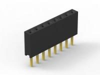 China DIP Single Row Female Header , Plastic Pin Header Connector Female Height 4.0mm for sale