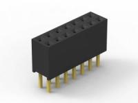 China Custom Pin Header Female Connector , Through Hole 2 Pin - 20 Pin Female Header for sale