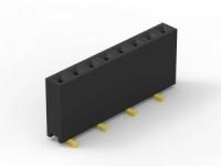 China Single Row Female Header Connector SMT Type Height 3.56 Mm Current Rating 2.0AMP for sale