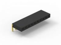 China 8 Pins 90° Female Header Connector 2.0 Mm Pitch Current Rating 2.0 AMP for sale