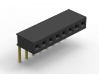 China 6 Pin To 40 Pin  Female Header Connector 1.27mm Pitch Black Durable for sale
