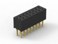 China Straight 16 Pin PCB Header Connector Female Dual Row High Insulation Resistance for sale
