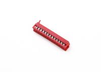 China 1.27 Mm Micro Match IDC Cable Connector Crimp With Flat Ribbon Cable for sale