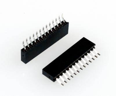 China Black SMD Female Header Connector High Insulation Resistance 1000MΩ Min for sale