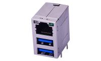 China 10P8C Rj45 Female To Female Connector , Durable Female Ethernet Connector for sale